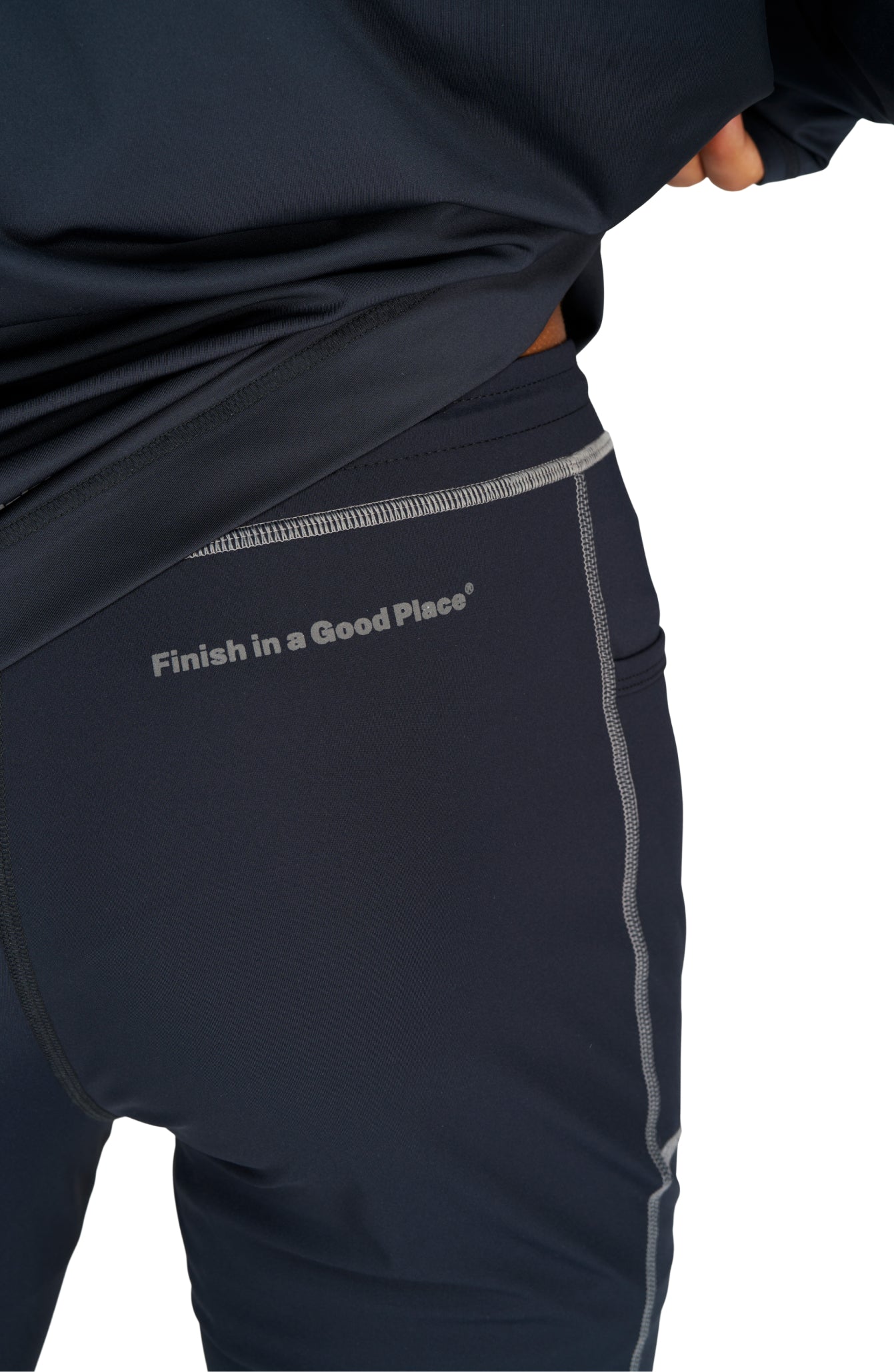 Boost Half Tights - Men's running half tights in Black with contrast ...