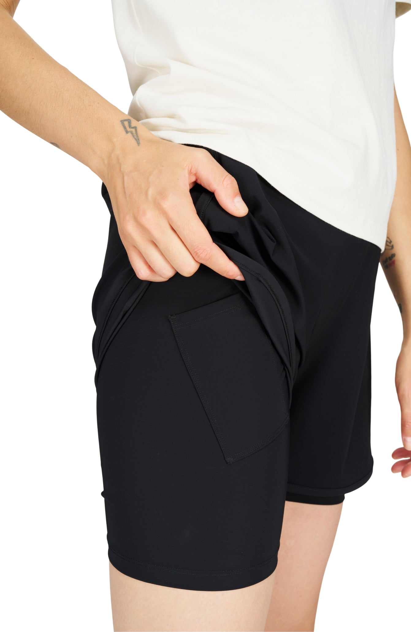 Flow Shorts 5" - Women's running shorts with inner lining - UNNA