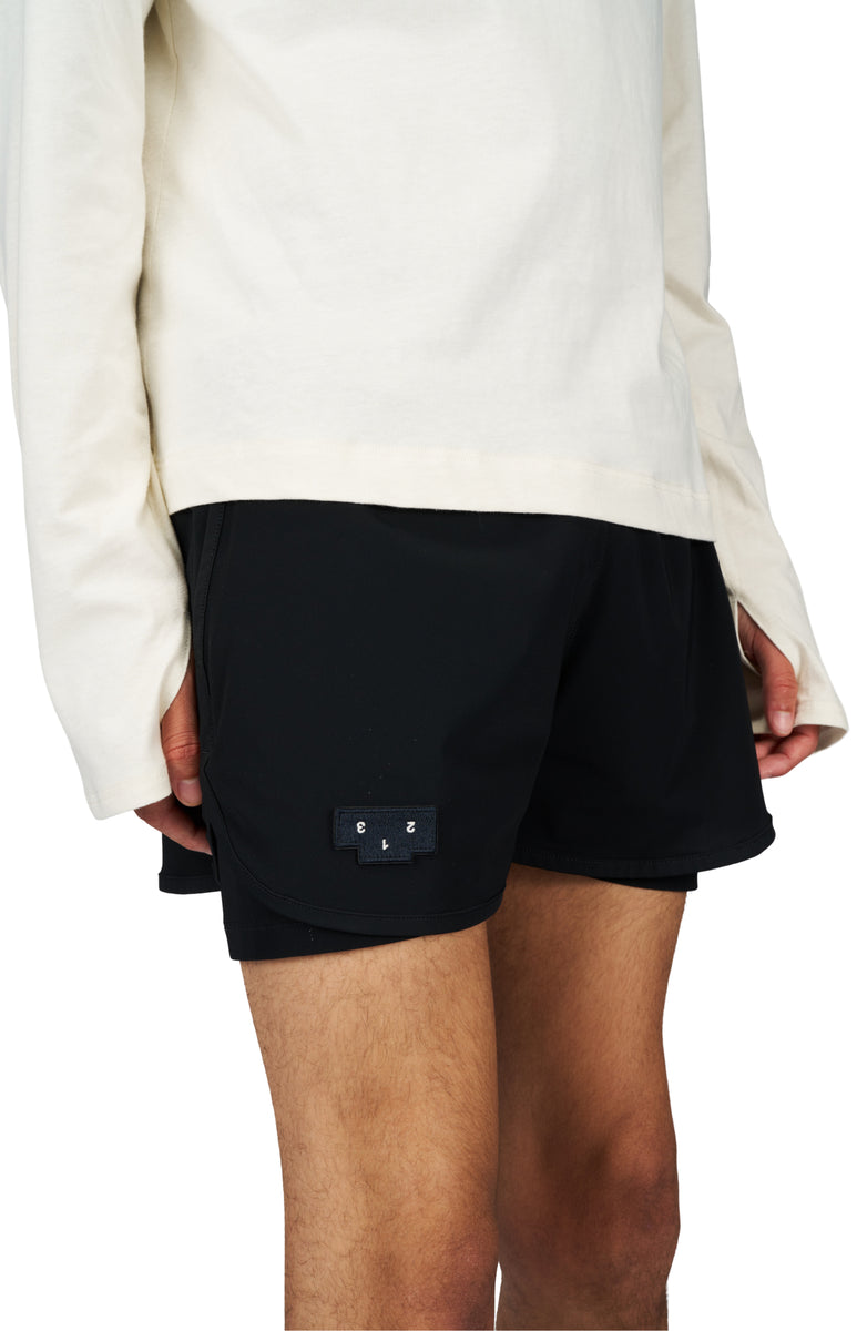 Flow Shorts 3" - Men's running shorts with inner lining - UNNA