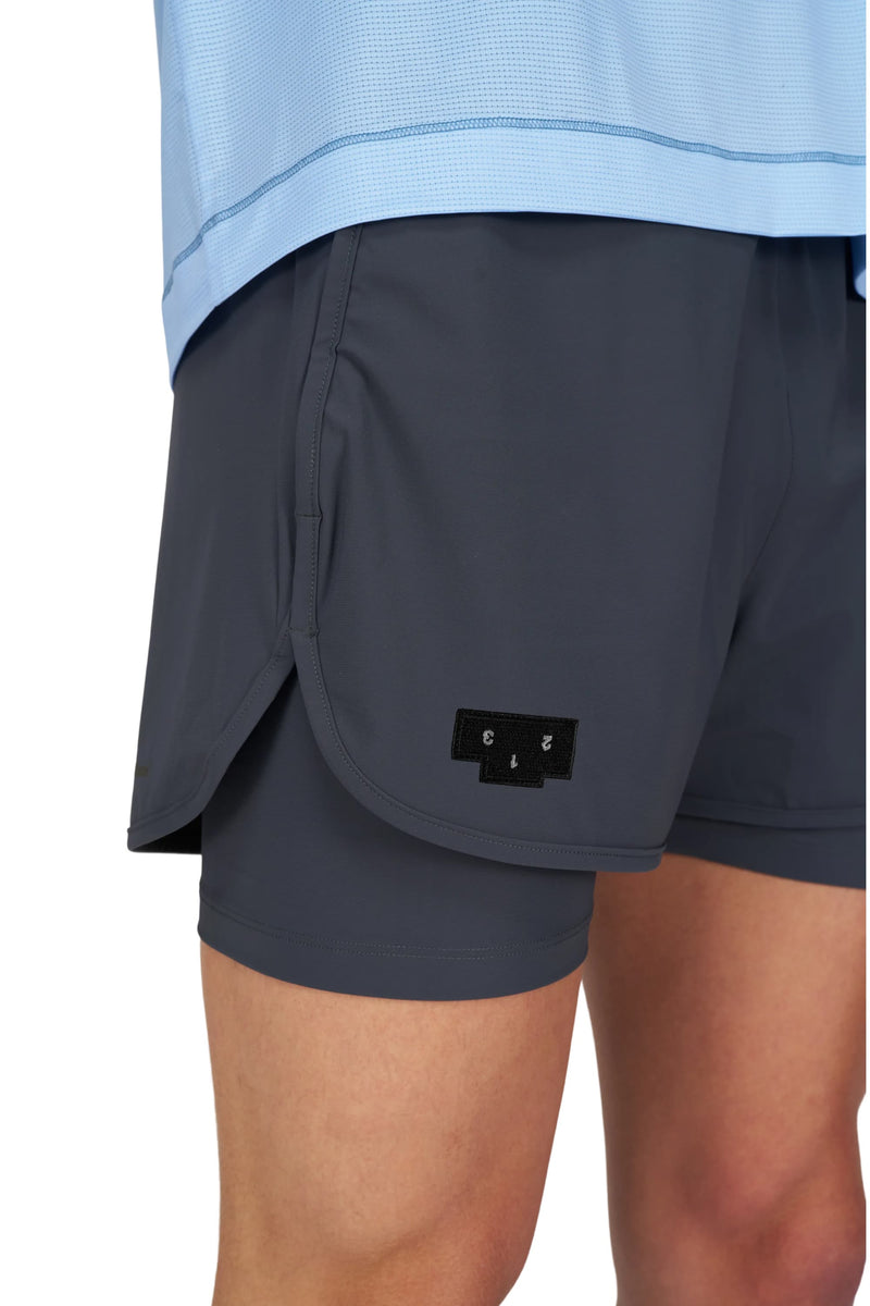 Flow Shorts 3" - Men's running shorts with inner lining - UNNA