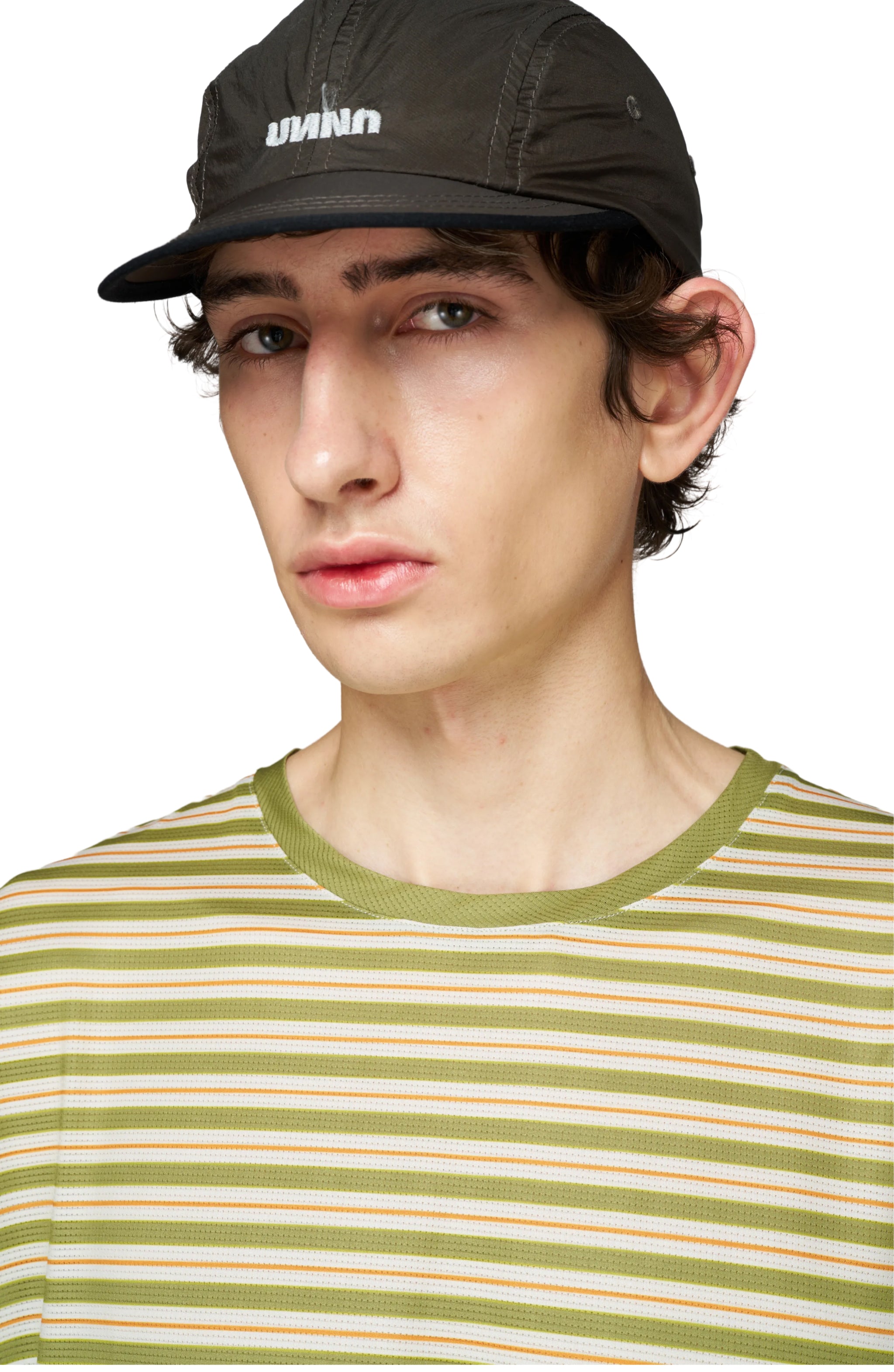 Wavy Tee - Men's Purple Running T-shirt with contrast seams - UNNA